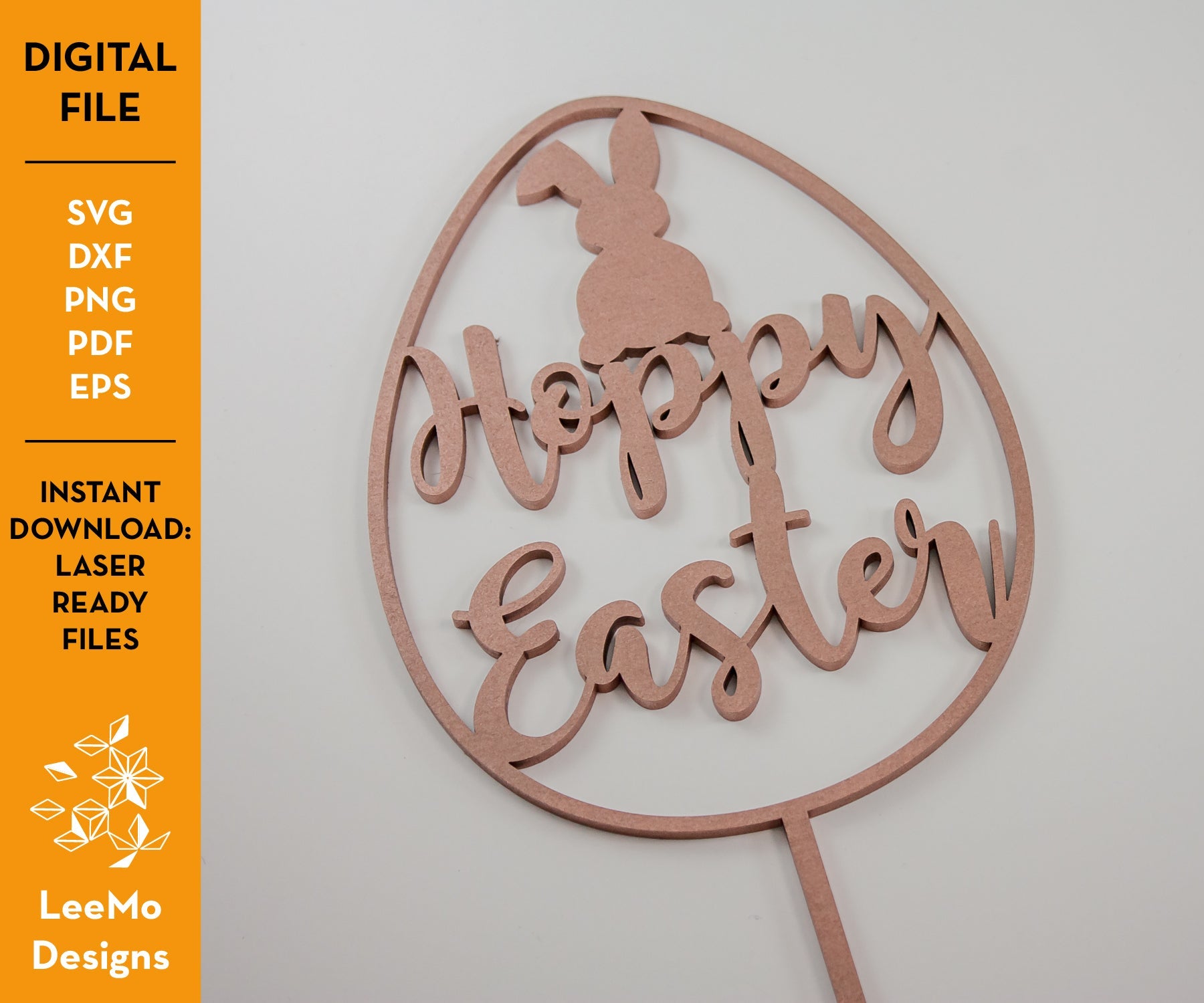 Digital Download: Hoppy Easter Cake Topper – LeeMo Designs