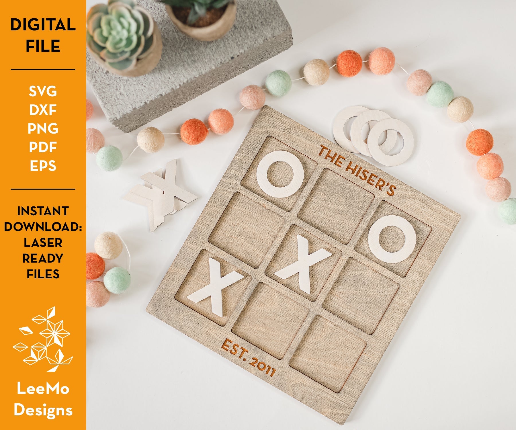Digital Download: Tic Tac Toe Board – LeeMo Designs
